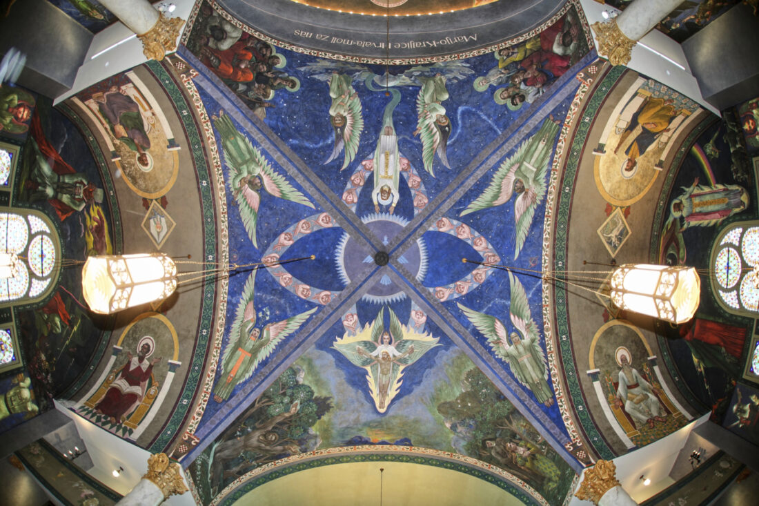 ‘His gift to America’: Inside a historic church painted with murals ...